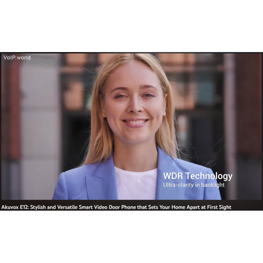 Akuvox E12S Kompakte SIP-Video-Türsprechanlage (H.265 Video Codec, ON