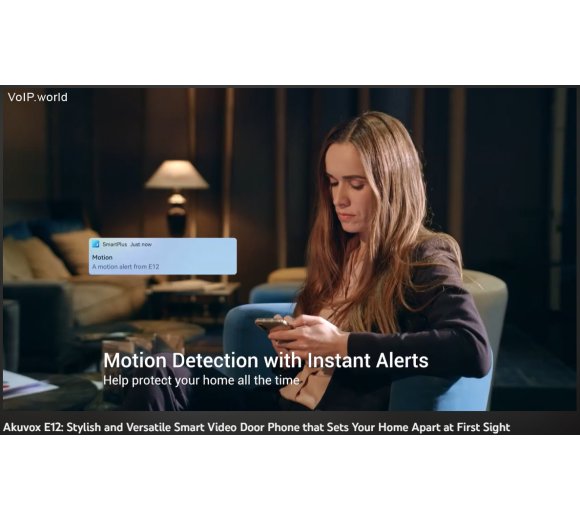 Akuvox E12S Kompakte SIP-Video-Türsprechanlage (H.265 Video Codec, ON, 184,45
