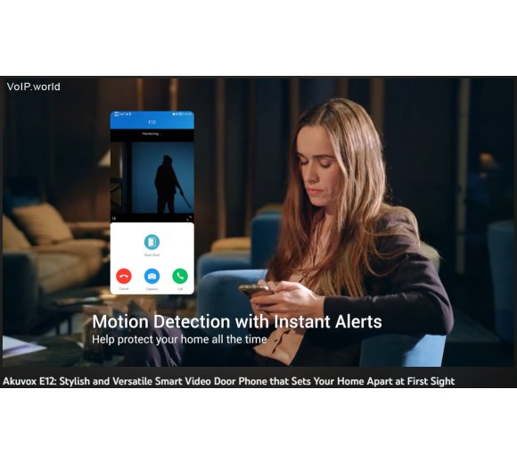Akuvox E12S Kompakte SIP-Video-Türsprechanlage (H.265 Video Codec, ON