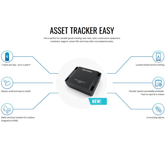Teltonika TAT140 ASSET TRACKER PLUS LTE, 131,50